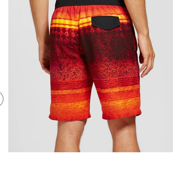 FIREBALL | Swim | Mens Fireball Hot Fade Board Shorts Red | Poshmark